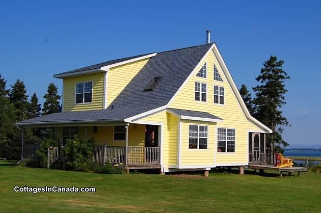 The Yellow Beach House: Oceanfront - Malagash Cottage Rental | PL-11817 ...
